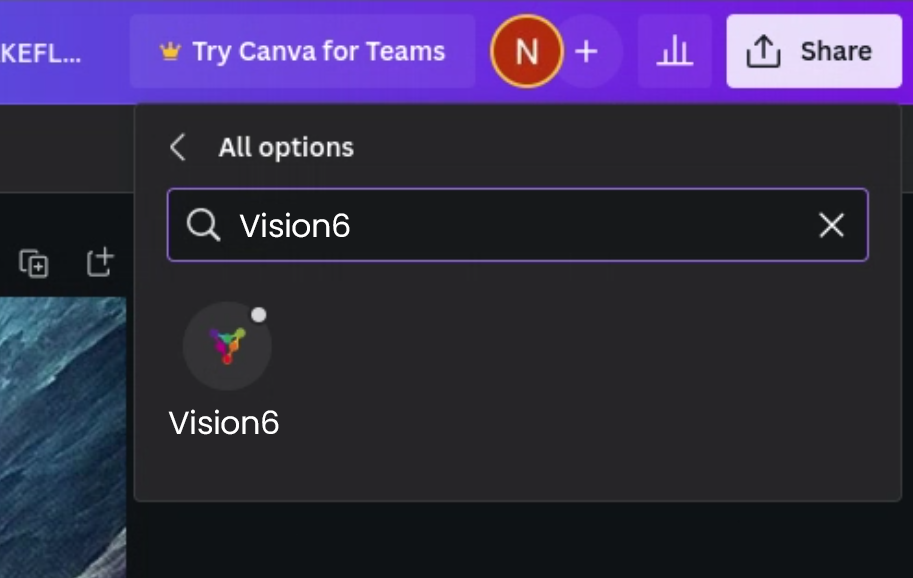 Using the Canva Integration – Vision6 Support