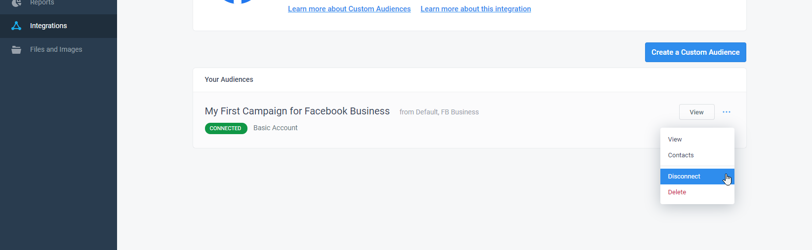 Using the Facebook Business Manager Integration – Vision6 Support