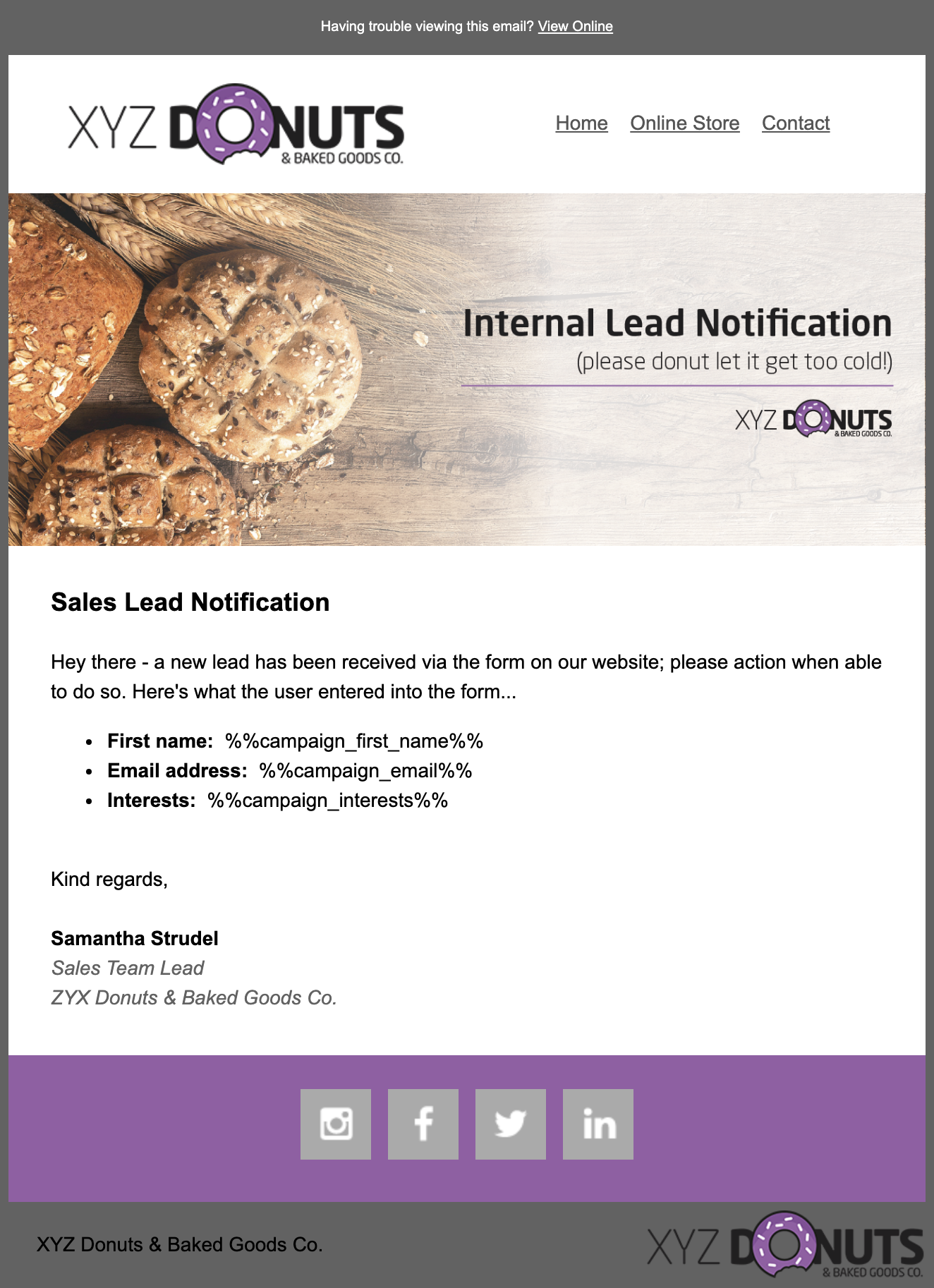 Automation Example: Create an Internal Notification 🎬 – Vision6 Support